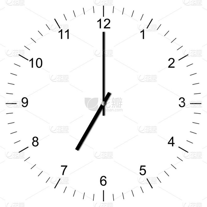 时钟图 7:00
