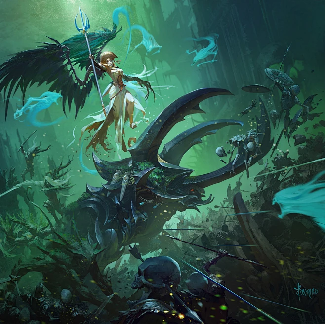 Alarielle the Everqueen Bestiary, Bayard Wu : A pic I did for Games ...