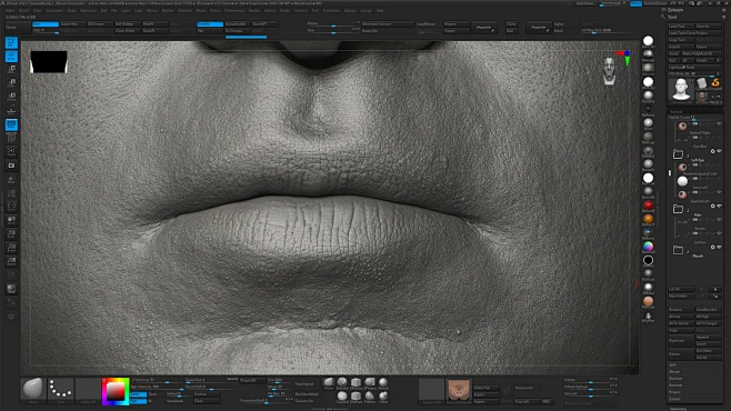 download zbrush lips alpha displacement maps-花瓣网