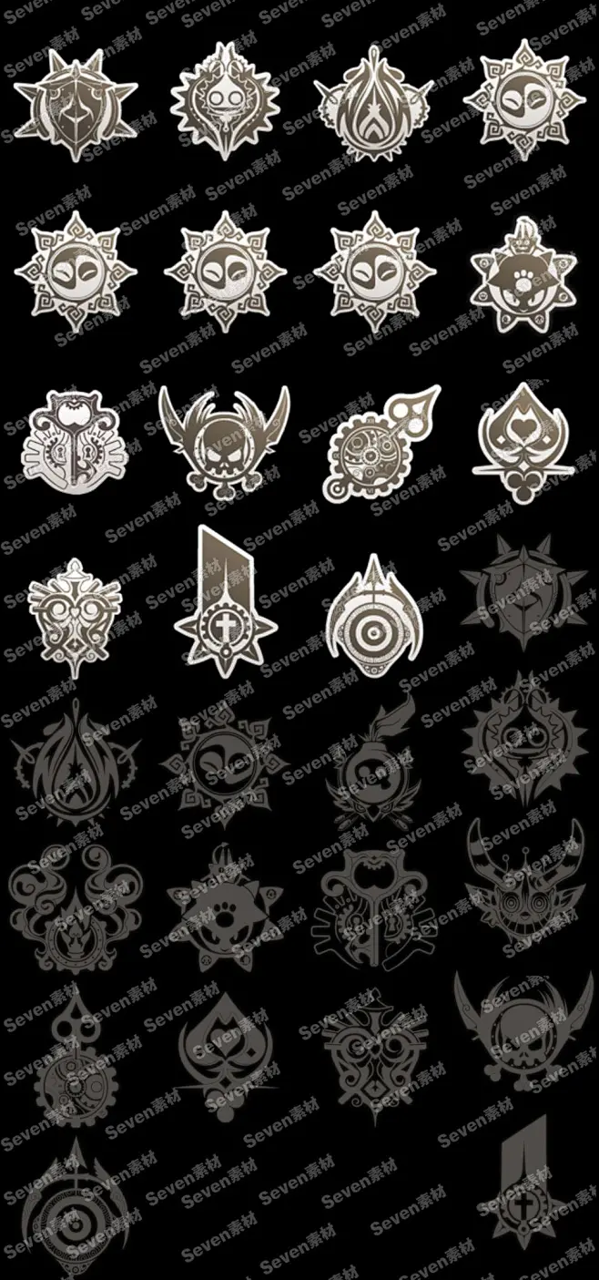 wakfu UI场景 icon图标 素材 游戏全套资源包-淘宝网-花瓣网