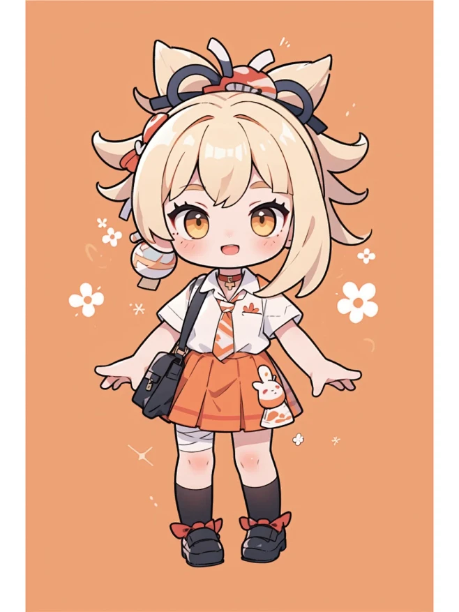 超可爱的原神Q版插画-宵宫的新校服好看吗 - 小红书-花瓣网