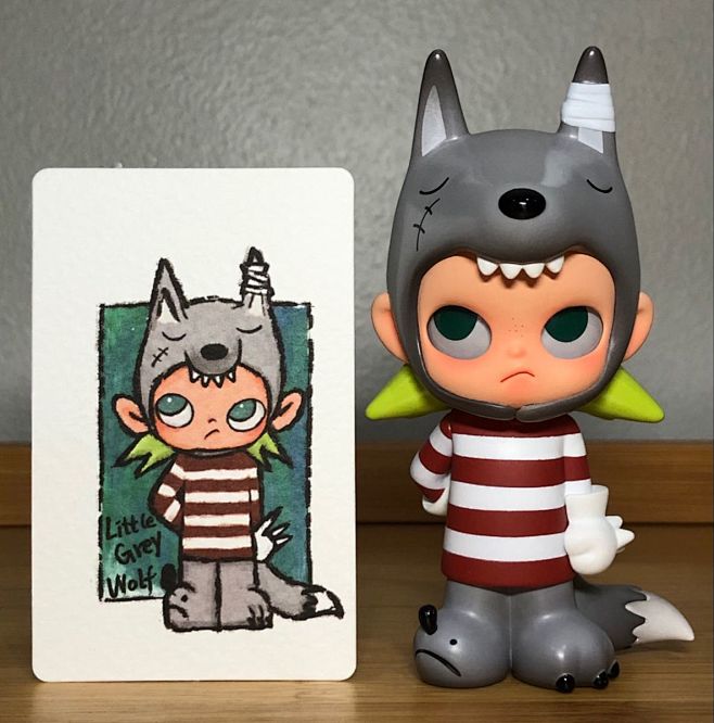 Zsiga Walking Into the Forest Little Grey Wolf