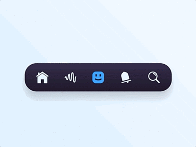 Tab Bar toggle ux toolbar tab bar animation icons icon gif design ...