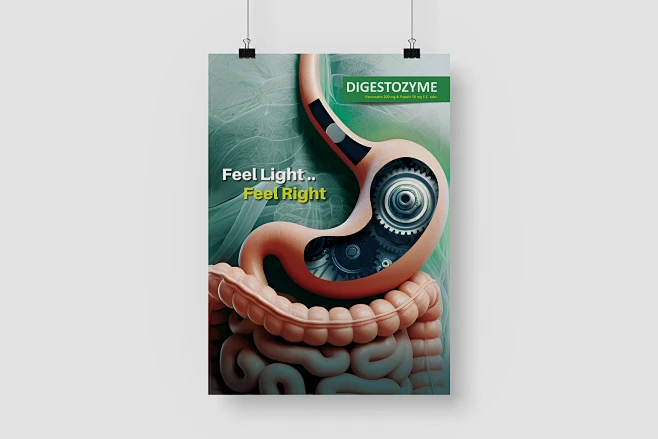 creative concept medical design medical flyer stomach heartburn ...