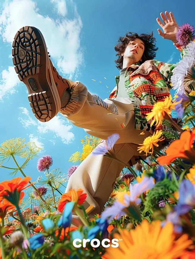 AI摄影 ｜ Crocs春季系列轻盈登场 - 小红书-花瓣网