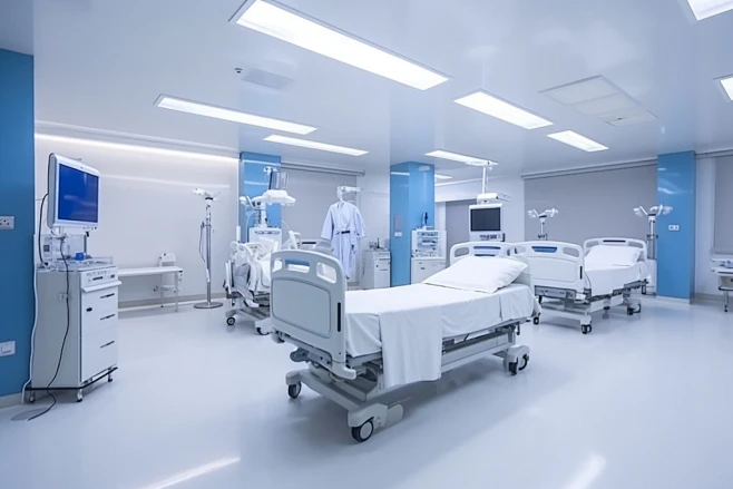 重症监护室简约ICU效果图-花瓣网