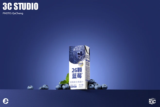 蓝莓饮品kv 3C STUDIO_3Cstudio- (3)-花瓣网