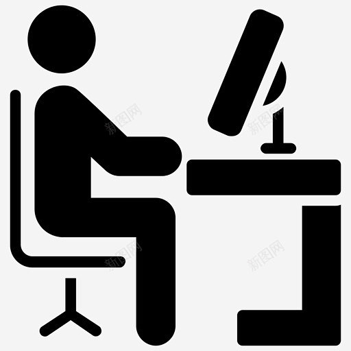 电脑桌办公室员工工作区图标 免费下载 页面网页 平面电商 创意素材-花瓣网