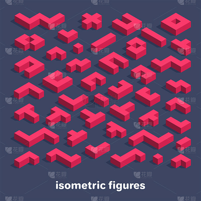 isometric shapes set
