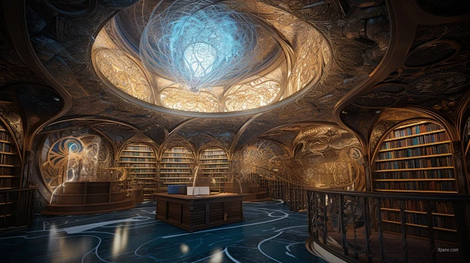 AI绘画_Prompts_yymlwj1234_The_panoramic_view_of_the_fantasy_scripture ...