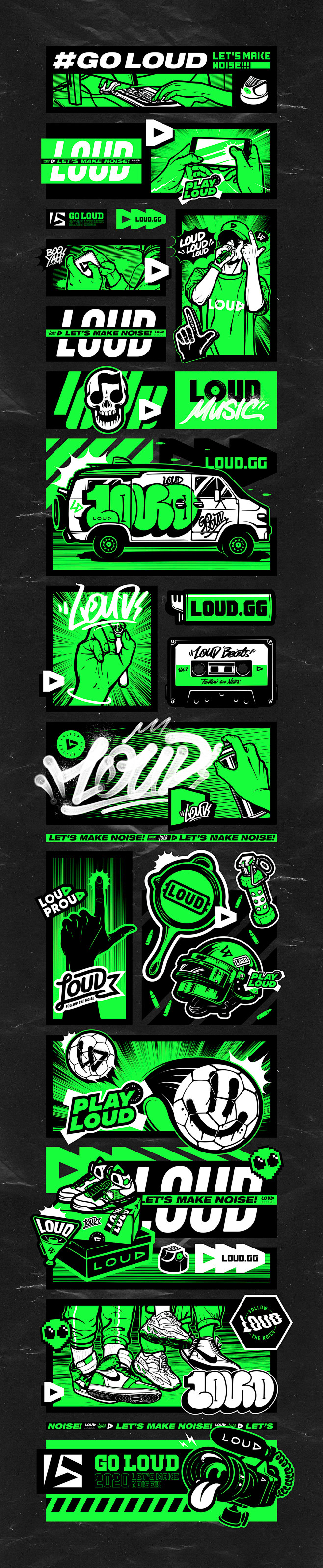 LOUD illustration series