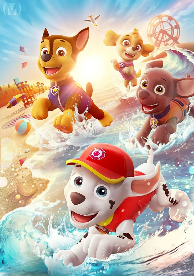 Paw Patrol - Summer Rescues Key Art-花瓣网