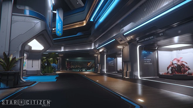 Star Citizen: New Babbage Plaza - Lighting, Fumio Katto : Lighting work ...