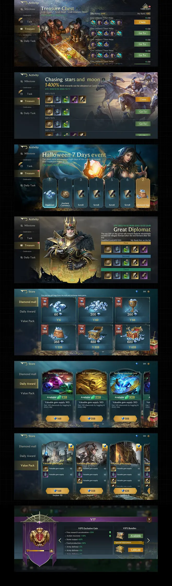 《Blood & Fire》战争策略欧美魔幻写实手游UI视觉-原创作品-GAMEUI.NET-游戏UI/UX学习、交流、分享平台-花瓣网