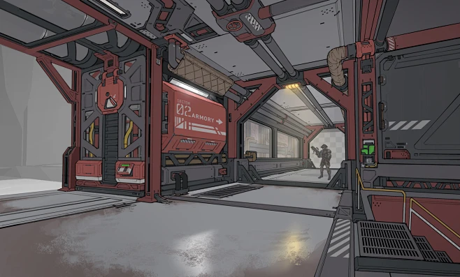 ArtStation - "Operation Backpain" Underground Base Design , William 巴特尔 Bao-花瓣网