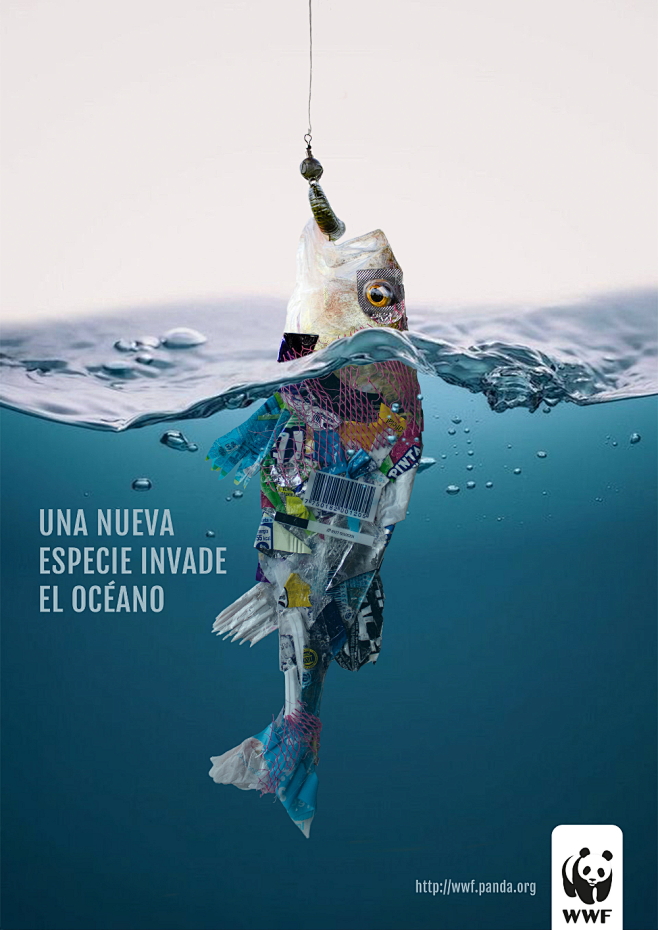 OCEAN PLASTIC POLLUTION POSTER