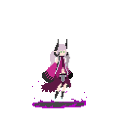 lineta, volkbutphan, demoness, levitation, flying, magic, dark, anime ...