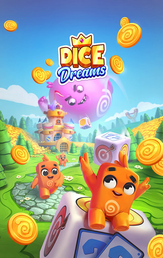 Dice Dreams Logotype : Exploration and designing of logotype for Dice ...