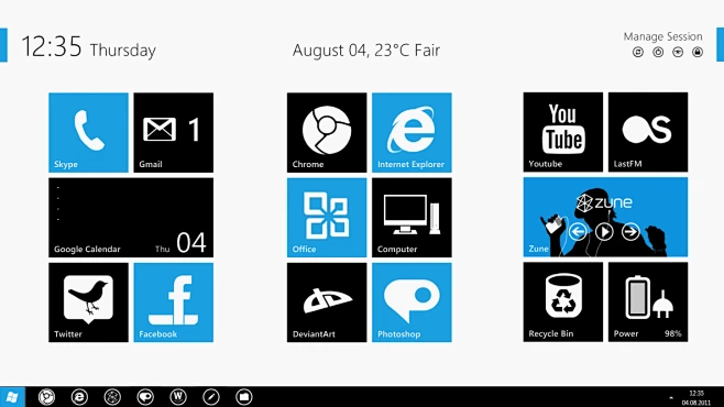 win8 metro风格界面设计欣赏-花瓣网