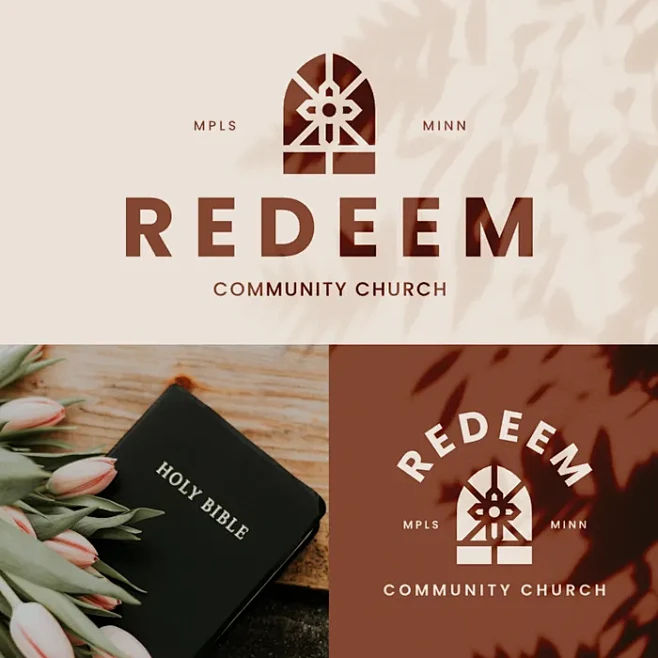 Redeem - Church Logo Design Template-花瓣网