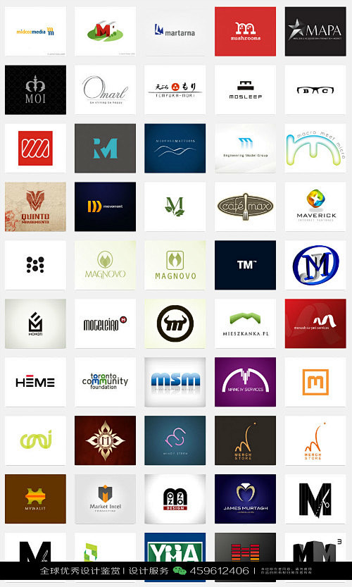 字母M LOGO设计标志品牌设计作品欣赏 (72)-花瓣网