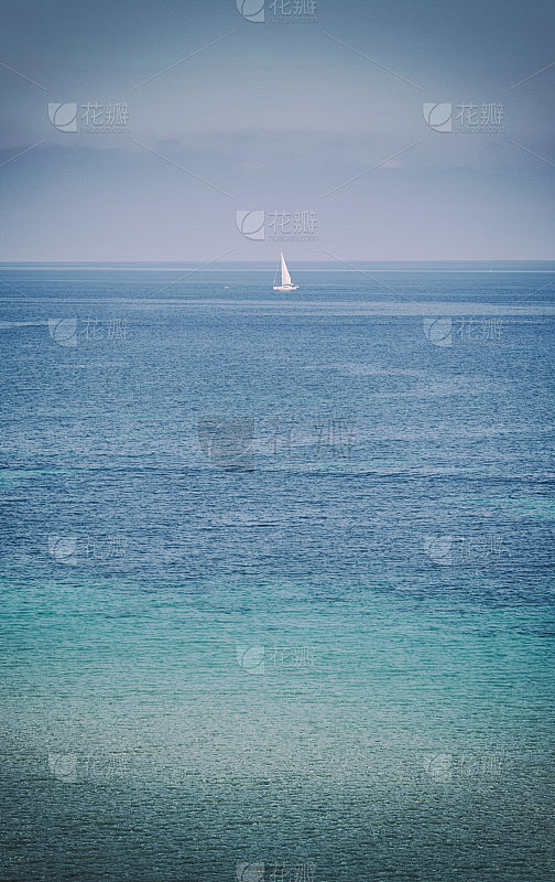 意大利西西里岛的海景