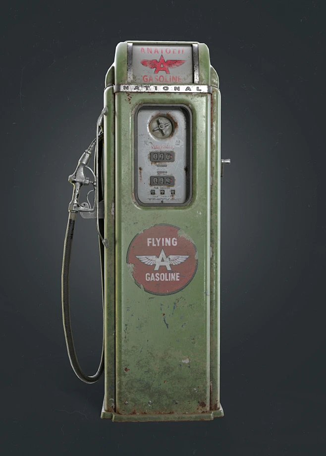 Gas Station Prop-花瓣网