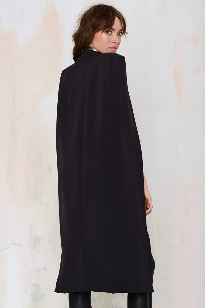 Lavish Alice | Black On The Fly Cape Jacket | Lyst : Track it for stock ...