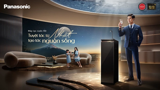 panasonic water purifier key visual Electronics Advertising refined ...