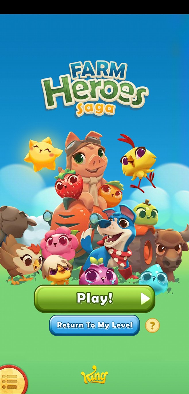 Farm heroes 游戏截图 欧美卡通休闲游戏 UI界面