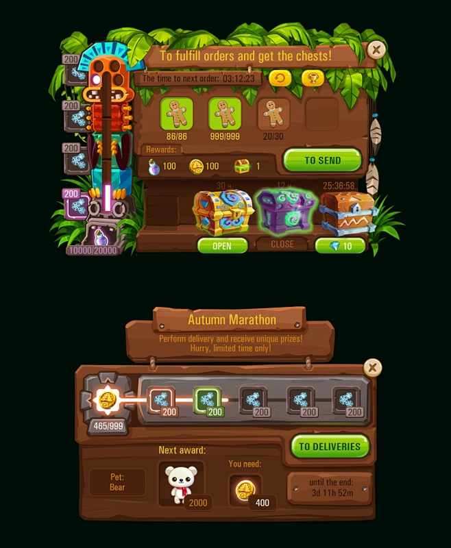Island Experiment GUI work on Behance-花瓣网