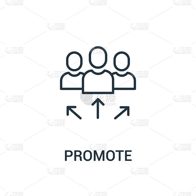 promote icon vector from ads collection. Thin line