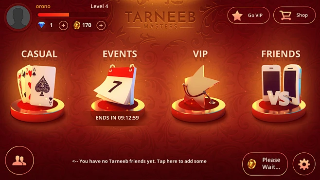 Tarneeb : This is the work I did for A "Tarneeb" game app, soon on ...