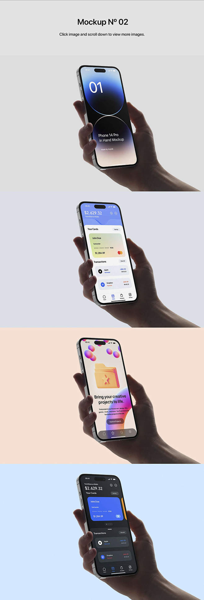 22 iPhone 14 Pro In Hand Mockups 22款手持iPhone 14苹果手机App界面广告ps样机素材场景展示效果图 ...