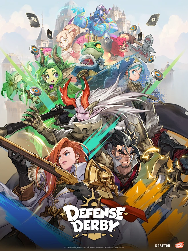 Key Art for DEFENSE DERBY.-花瓣网