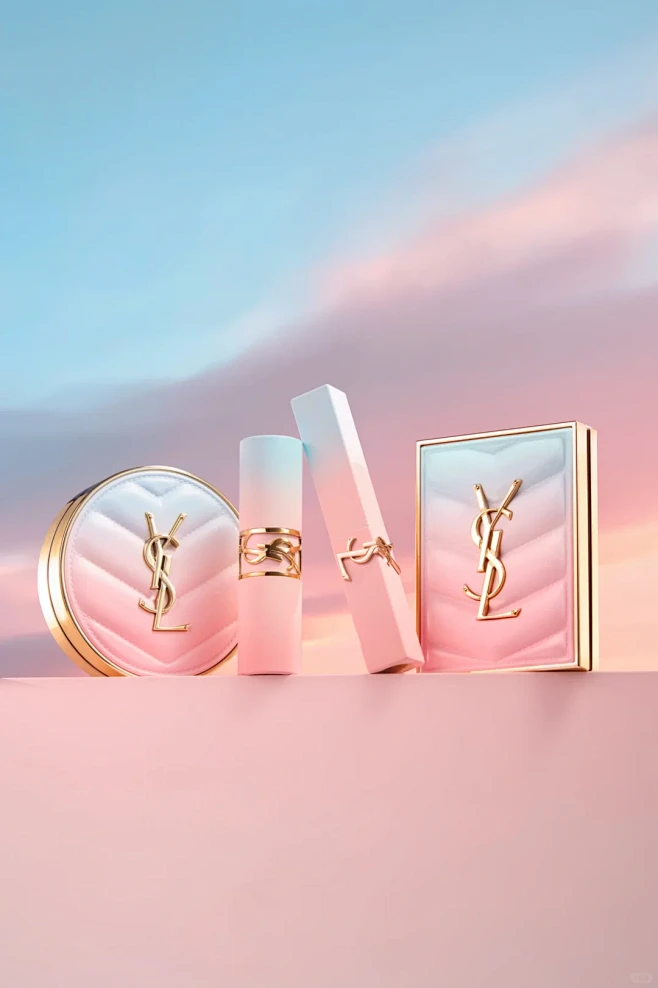 YSL情人节限定，坠入天翻地覆的暮光里 粉蓝渐变晕染天际，那是对爱情最温柔的告白 YSL「全限定彩妆礼盒」&「明星双色礼盒」 将奢华与浪漫完美 ...