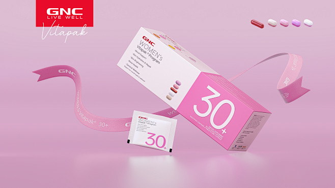 GNC健安喜Vitapak每日营养包 WOMENS-Vitapak-30-花瓣网