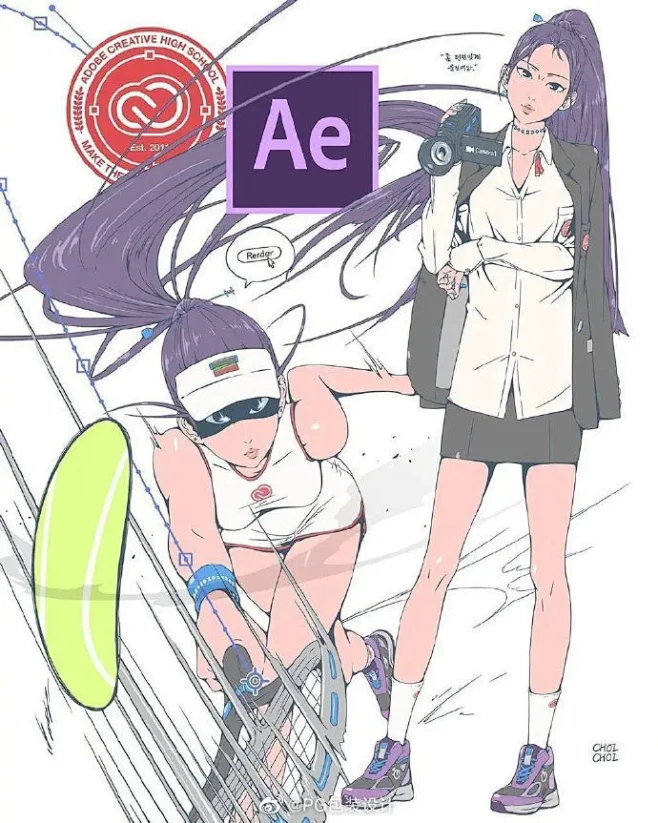 PS, AI, PR, AE, PDF... 如果我们平常用的设计软件如果变成真人会是怎样？ins插画博主 iohc_choi 帮我们实现了这个想法。快来看看你pick谁？ -花瓣网