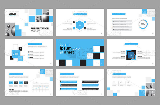 presentation layout design template and use for br
