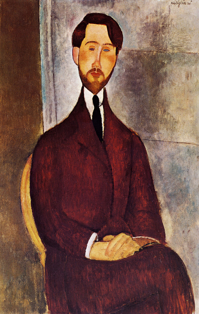1919 Portrait de Léopold Zborowski. 100x65 cm. Sao Paulo, Museu de Arte