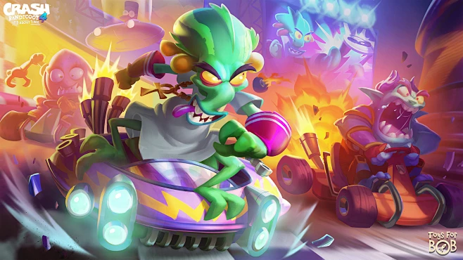 {游戏系列} 美国Crash 4 古惑狼（场景，角色，UI）-花瓣网