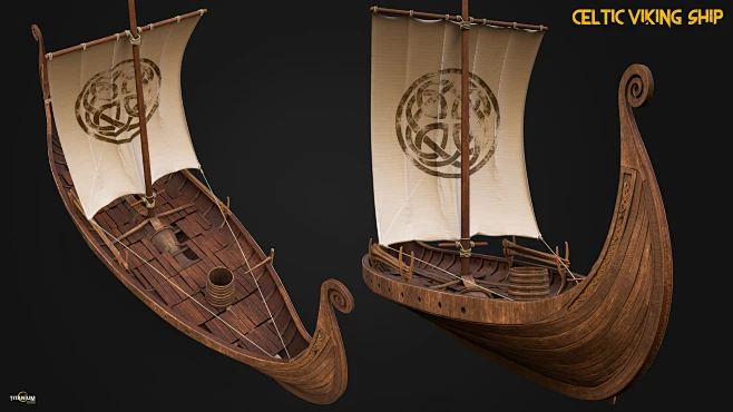 Celtic Viking Ship-花瓣网