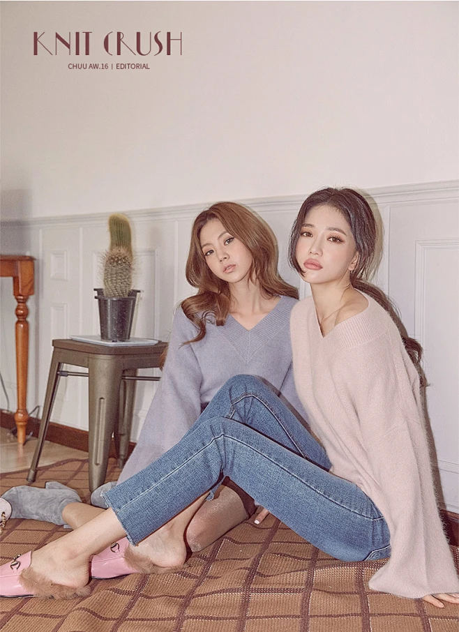 핸드크림 knit by 츄(chuu) : 사랑스러운 컬러의 앙고라 니트! 소매트임으로 더욱 여리여리하게~ PRODUCT INFO 사랑스러운 컬러감의 니트를 소개해 -花瓣网