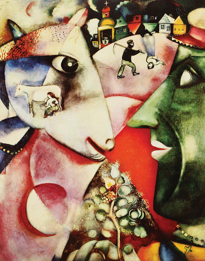 Marc Chagall - I Am The Village [1911]