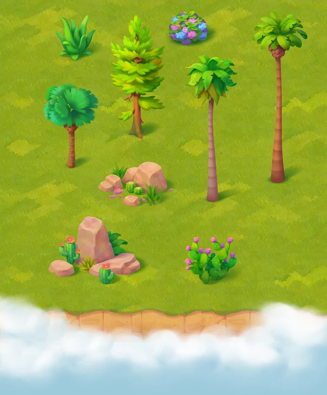 2d game cartoon casual game concept art Environment design game design ...