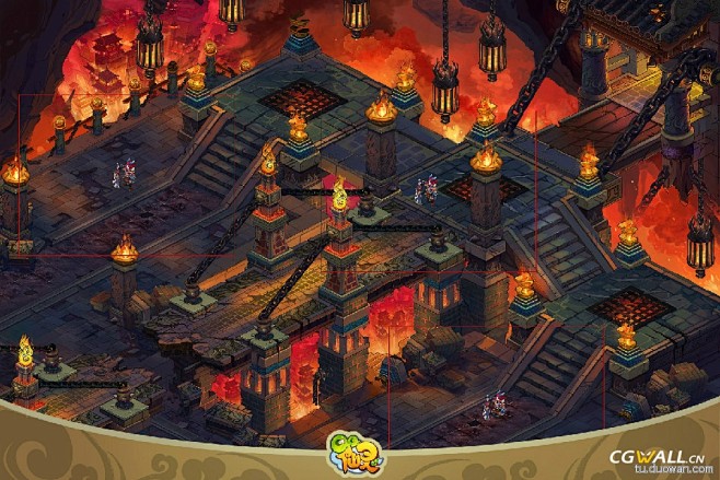 QQ仙灵场景 - cgwall游戏原画