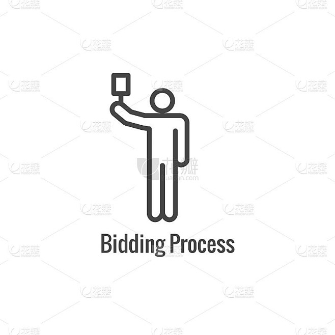 New Business Process Icon | Bidding procedure phas
