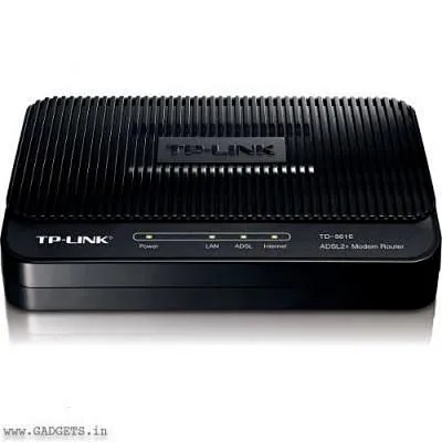 TP-LINK TD-8816A DSL2 Wired with Modem Router - Black-花瓣网