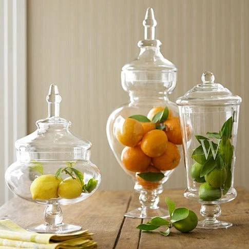 Monogrammed Apothecary Jars traditional storage and organization-花瓣网