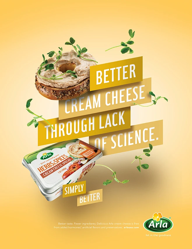 Arla : Print, poster and digital campaign introducing Arla cream and ...